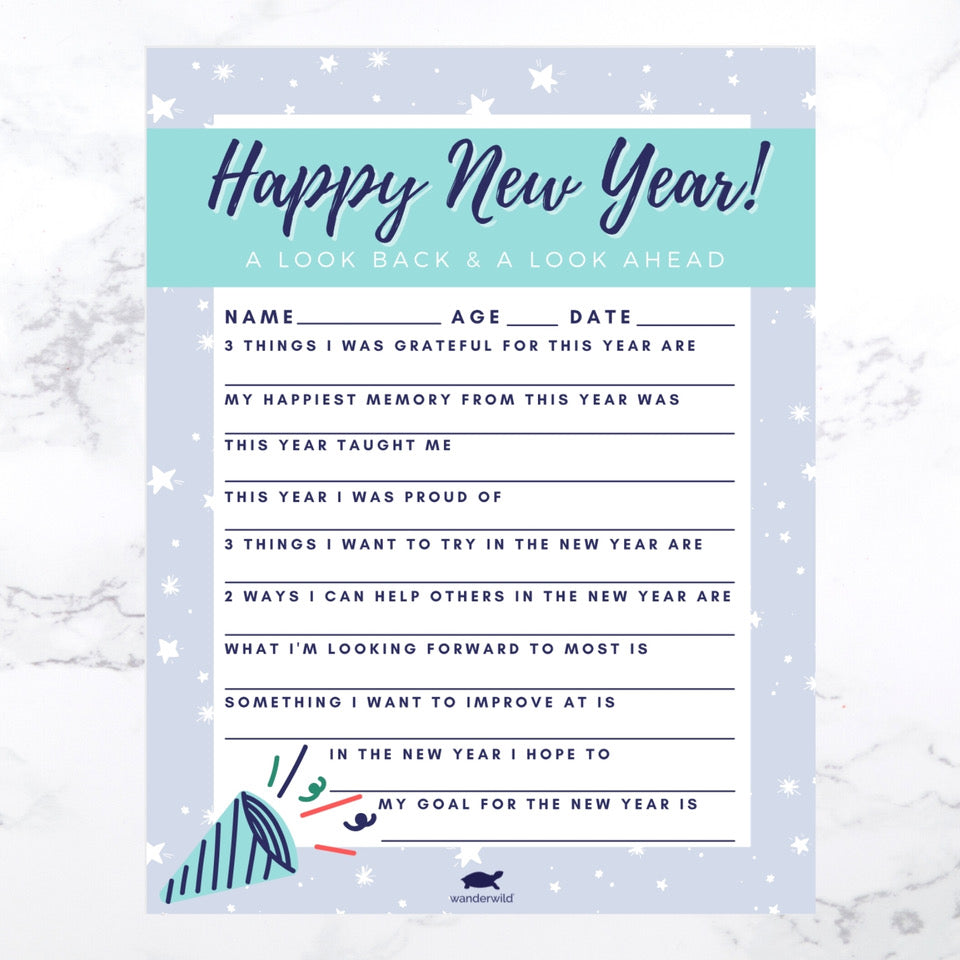 Happy New Year Printable – WANDERWILD CO