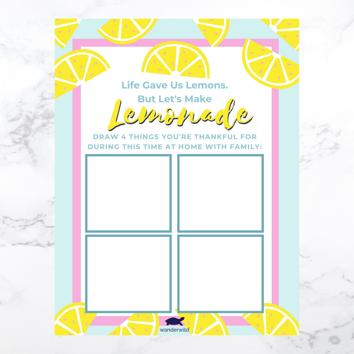 Printable: Take Lemons, Make Lemonade – WANDERWILD CO