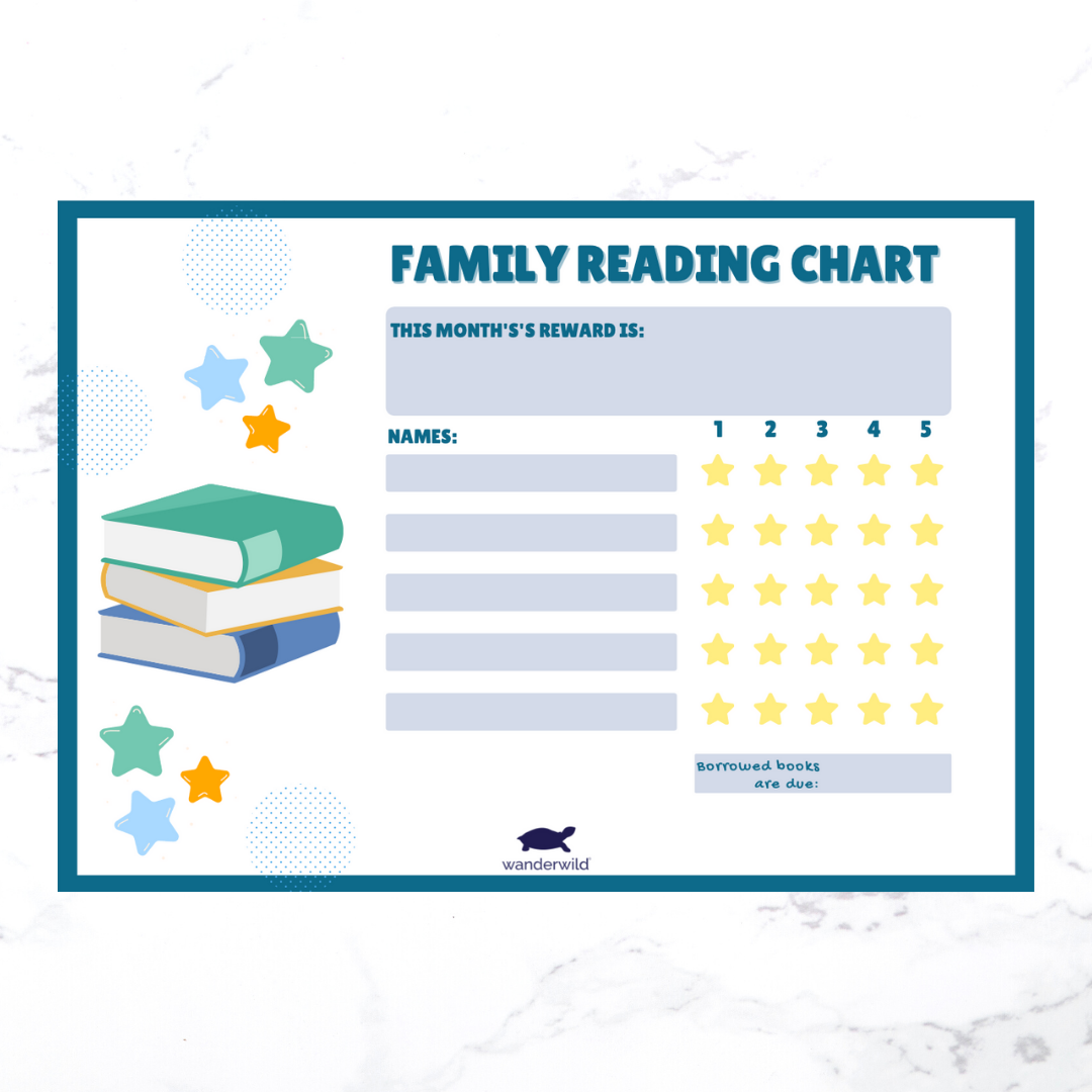 Printable: Family Reading Chart – WANDERWILD CO